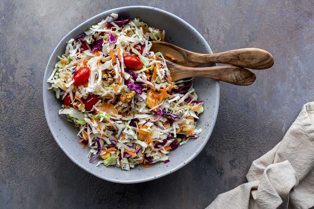 Citrus Crunch Salad (Healthier Coleslaw) - Crumb Top Baking