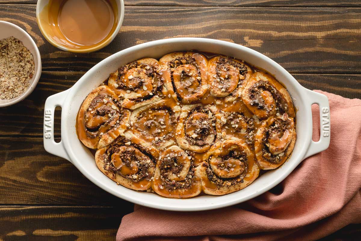 Chocolate Hazelnut Rolls (Made Without Yeast) - Crumb Top Baking