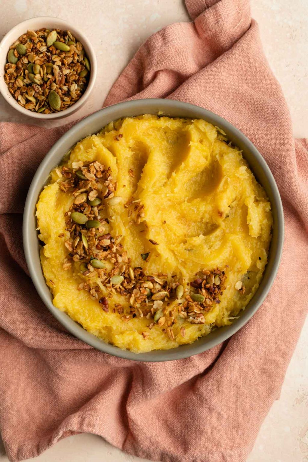 Mashed Acorn Squash - Crumb Top Baking