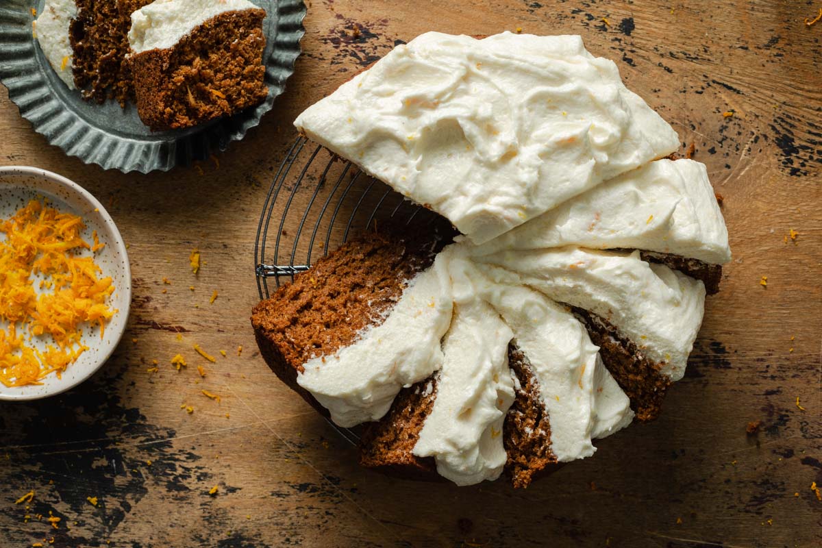 Orange Spice Cake with Cream Cheese Frosting - Crumb Top Baking