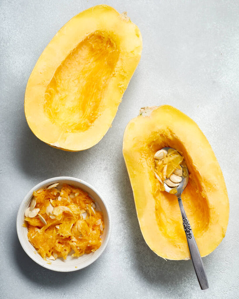 Air Fryer Spaghetti Squash - Crumb Top Baking