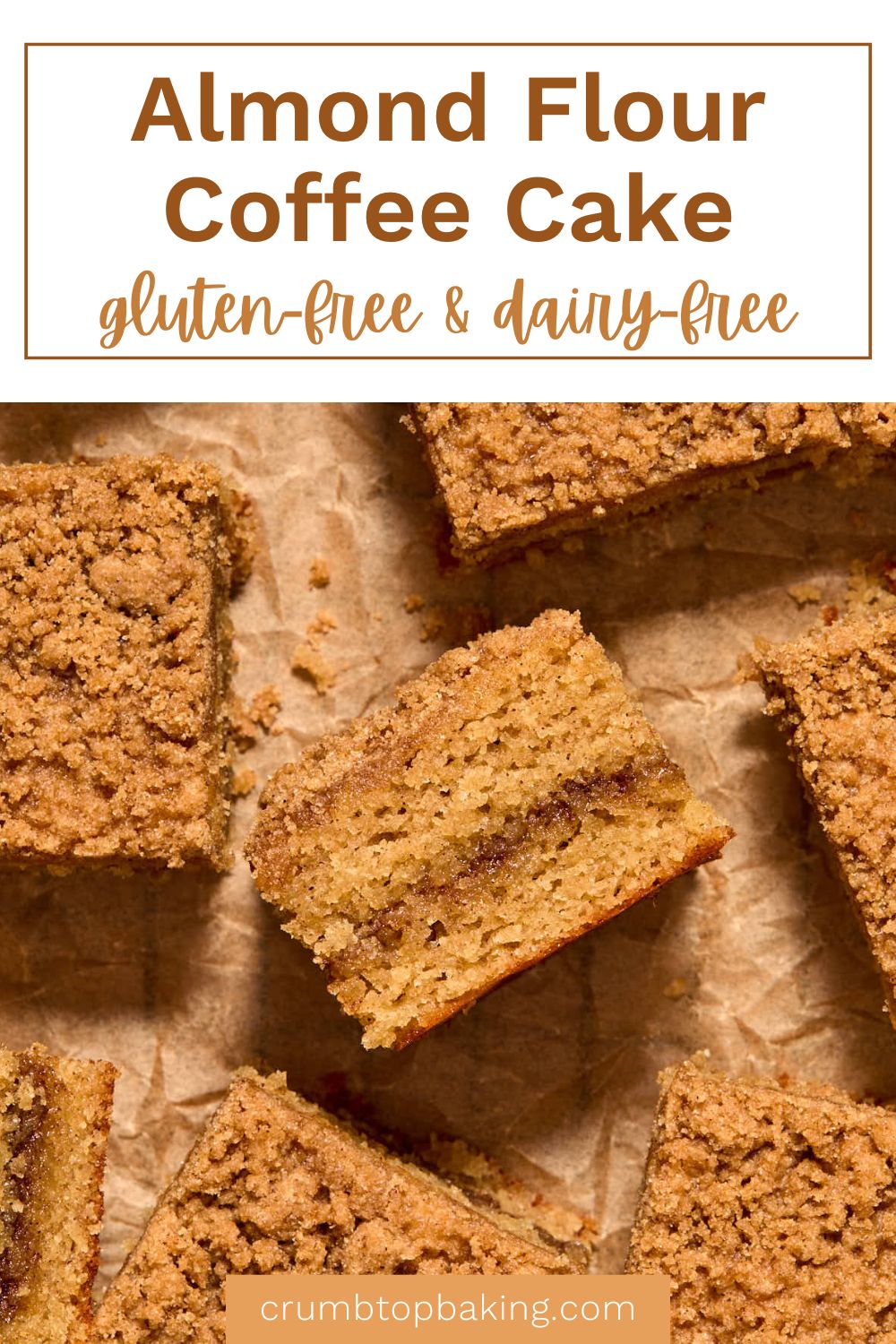 Almond Flour Coffee Cake (Gluten-Free, Dairy-Free) - Crumb Top Baking