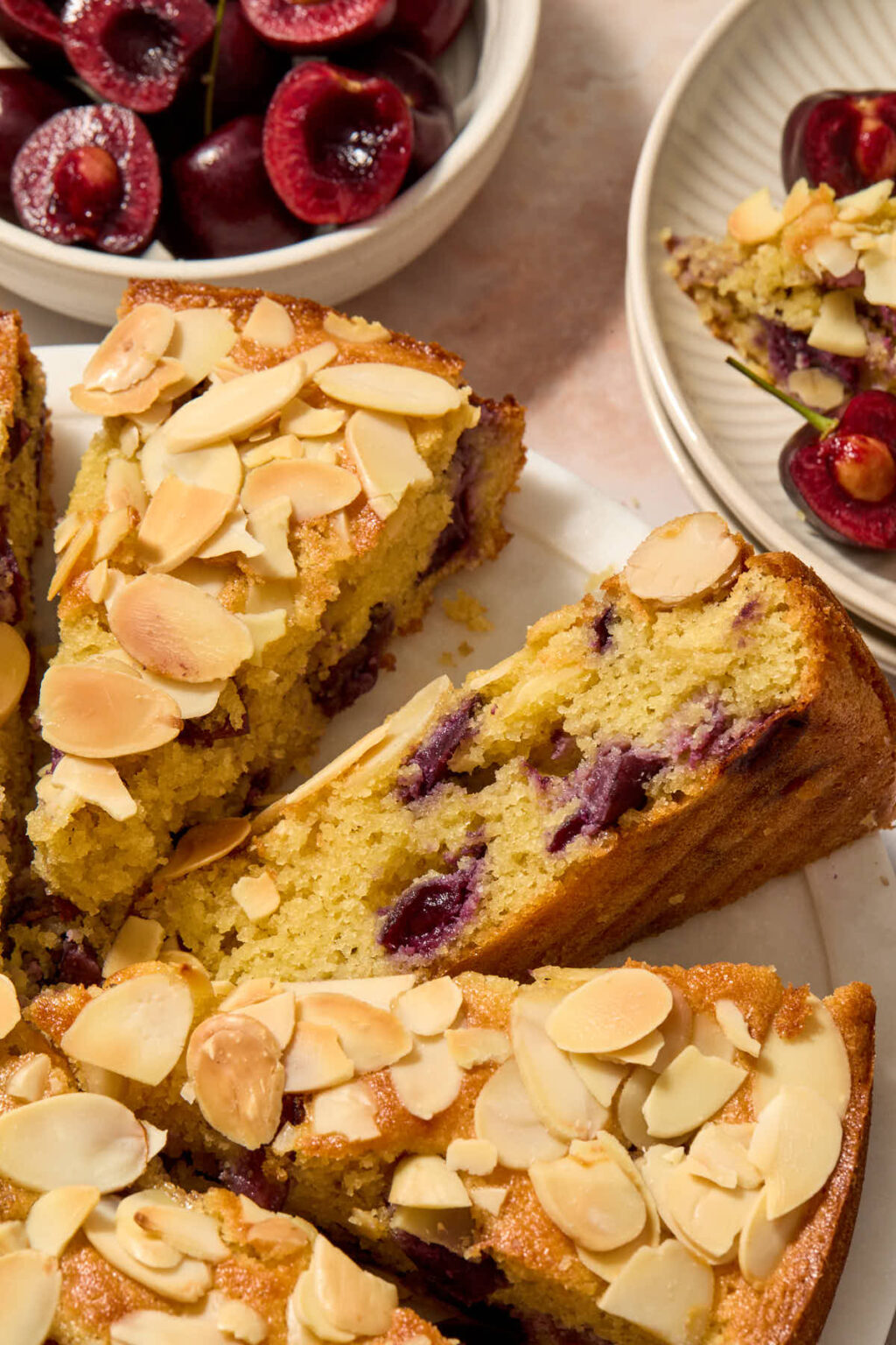Cherry Almond Cake - Crumb Top Baking