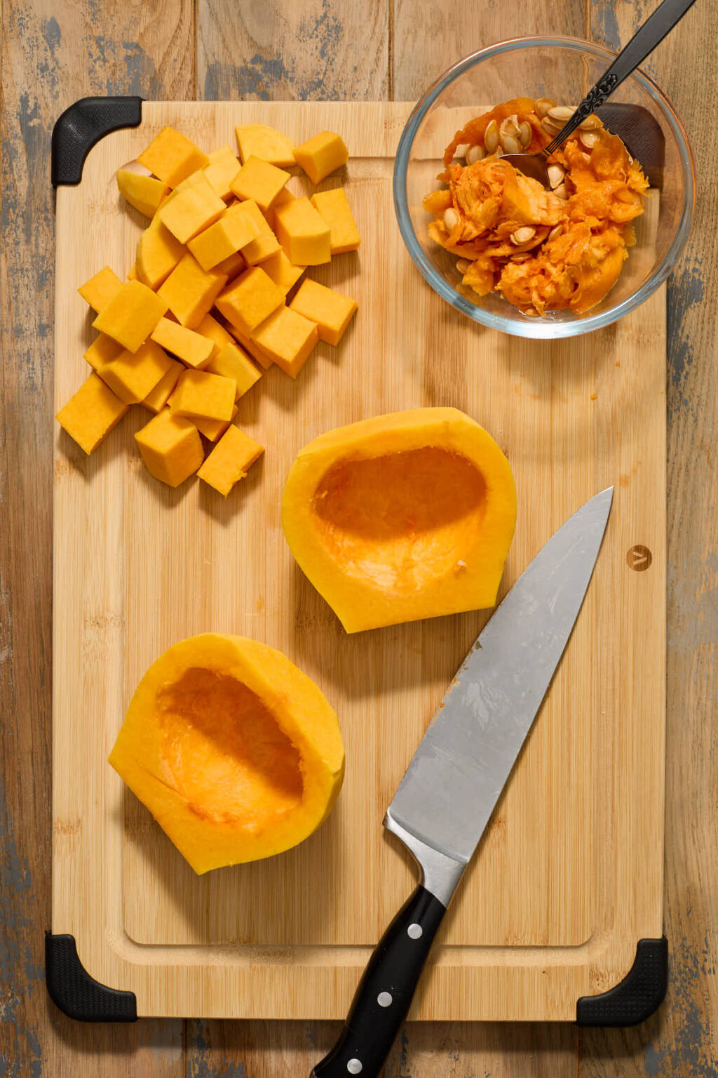 How to Peel and Cut Butternut Squash - Crumb Top Baking