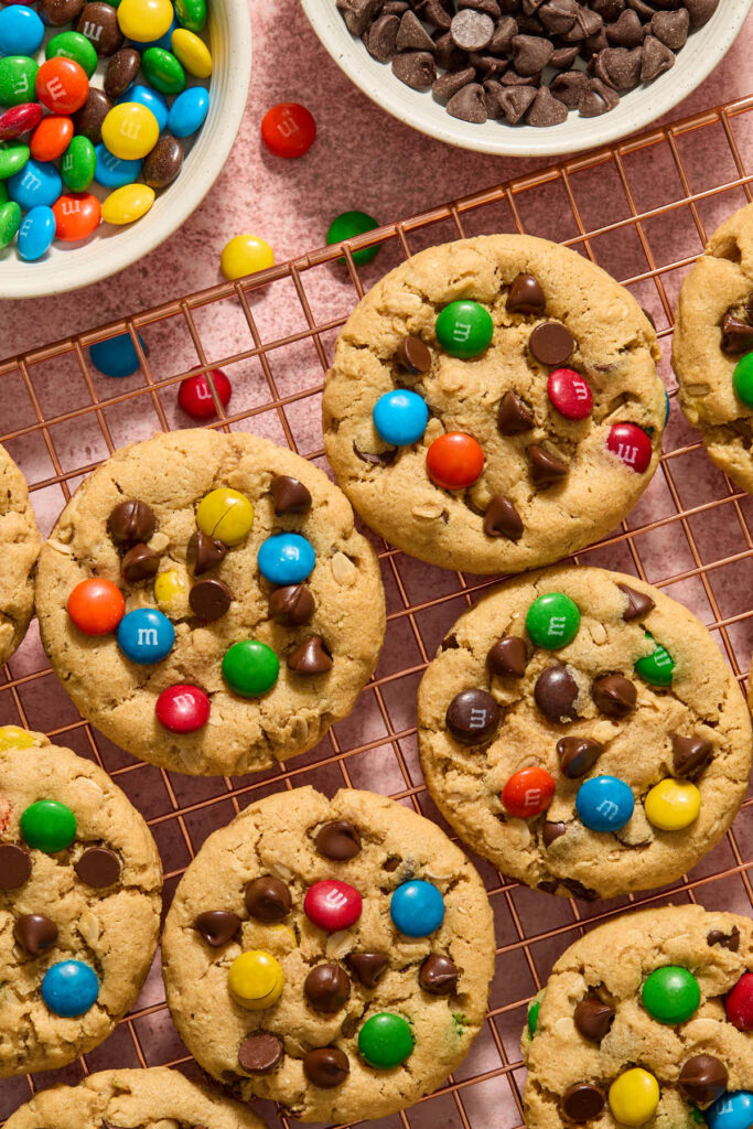 Thick and Chewy Almond Flour Monster Cookies (No Chill!) - Crumb Top Baking