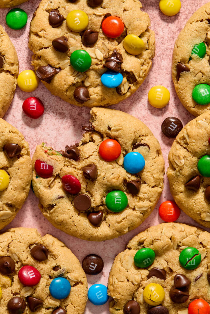 Thick and Chewy Almond Flour Monster Cookies (No Chill!) - Crumb Top Baking