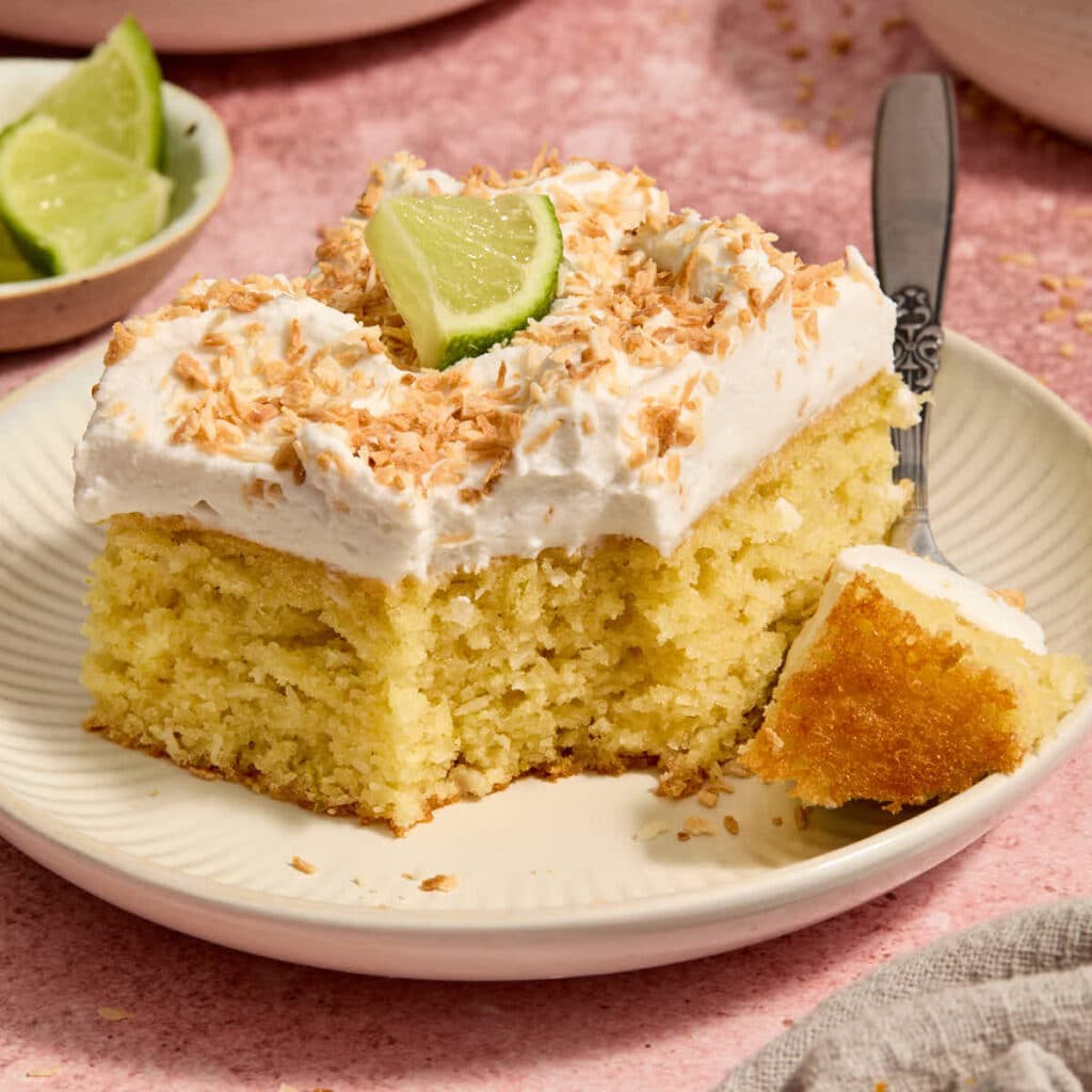 Almond Flour Coconut Lime Cake - Crumb Top Baking
